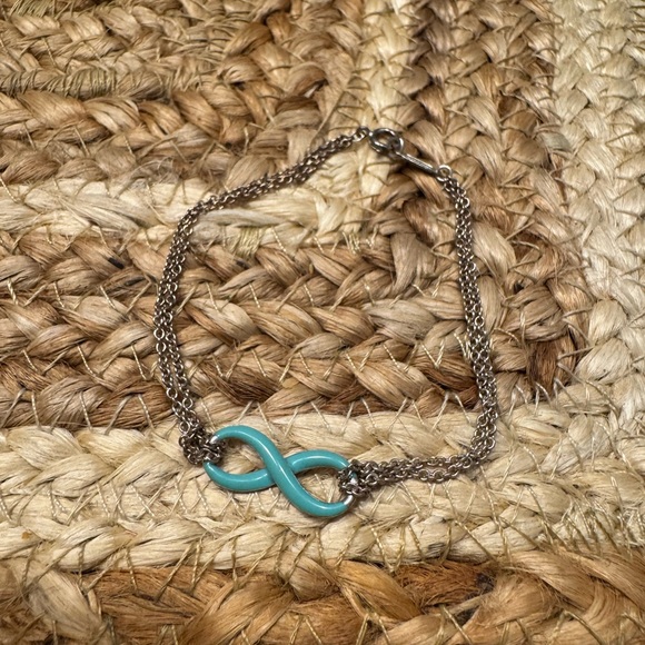 Jewelry | Tiffany Co Infinity Bracelet With Turquoise Accent | Poshmark